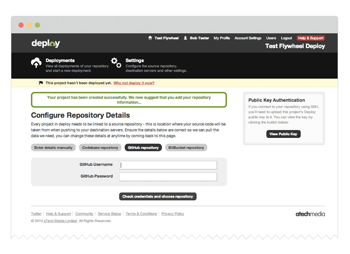 Flywheel | How can I use Git and DeployHQ to publish my site on Flywheel