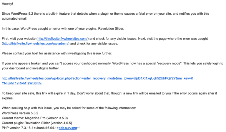 Flywheel | Troubleshoot and fix fatal errors