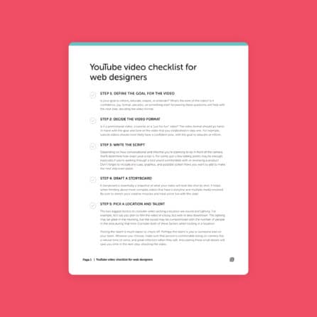 Flywheel | YouTube video checklist for web designers